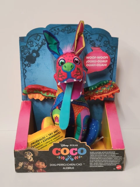 DISNEY PIXAR COCO Dante Alebrije Talking Dog Plush Soft Doll Figure 14 ...