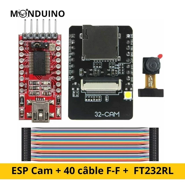 ESP32-CAM NODEMCU KOMP. 5V WIFI Bluetooth Board & OV2640 Kamera ... ESP32-CAM NODEMCU KOMP. 5V WIFI Bluetooth Board & OV2640 Kamera ...