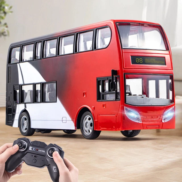 RC DOUBLE DECKER Bus Remote Control Bus Girls Boys TOUR BUS （RED） £33. ...