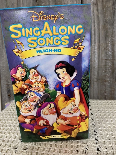WALT DISNEY SING ALONG SONGS Volume 1 HEIGH-HO VHS With Inserts $34.41 ...
