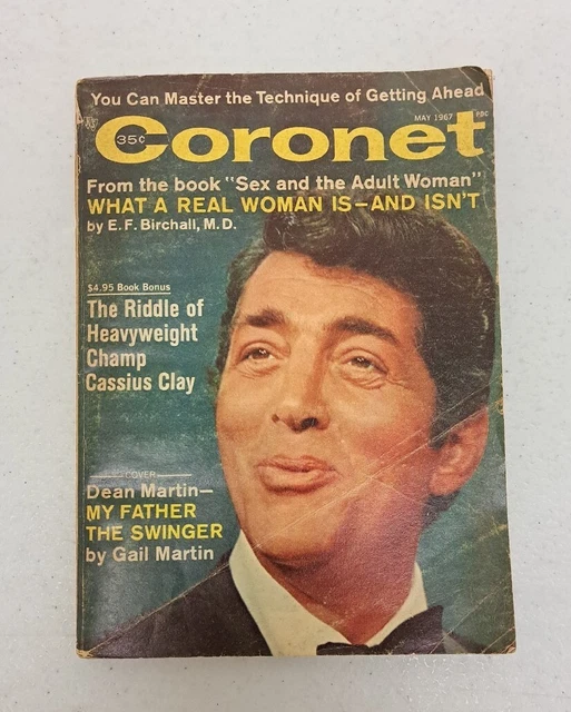 RARE VINTAGE CORONET Magazine May 67 Dean Martin, Cassius Clay #356 £23 ...