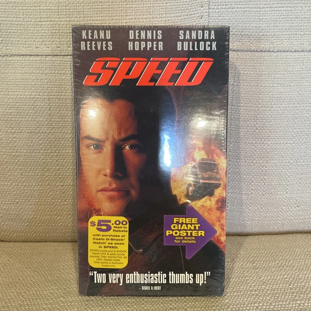 SPEED VHS VCR Video Tape Used Movie Keanu Reeves Sandra Bullock £3.28 ...