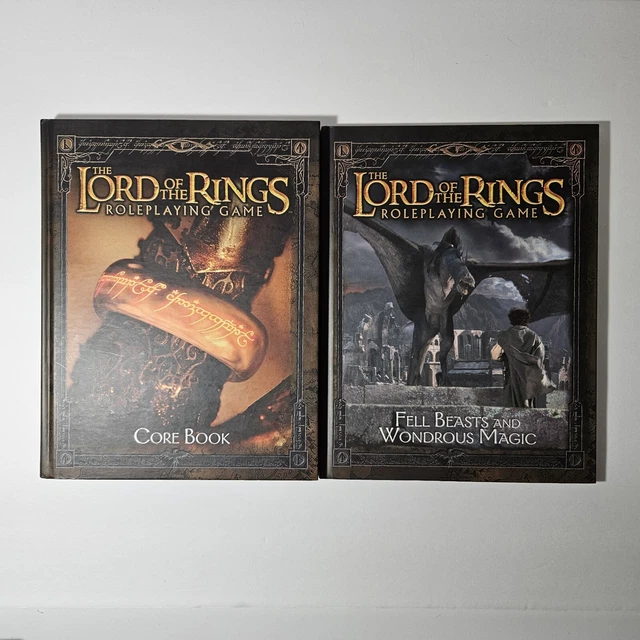 LORD OF THE Rings Roleplaying Game Core Book/ Fell Beasts And Wonderous ...