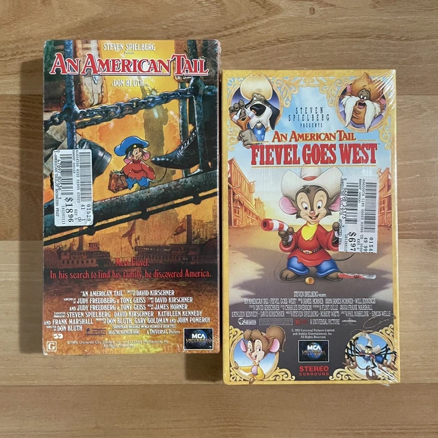 AN AMERICAN TAIL & Fievel Goes West VHS Tape Set Spielberg New Sealed ...
