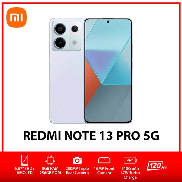 XIAOMI REDMI NOTE 13 Pro 5G Dual SIM Android Mobile Phone AU – Purple ...