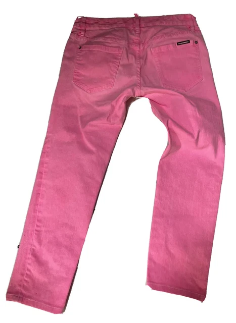 JEAN ROSE FEMME DSQUARED2 Jeans Regular Fit Cool Girl Cropped TAILLE FR ...