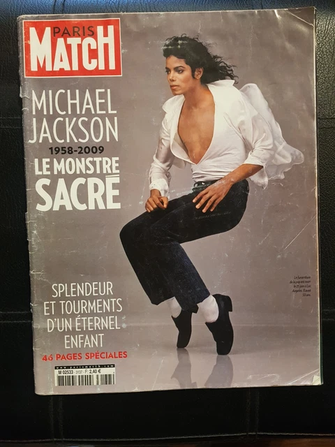 PARIS MATCH N° 3137 2009 MICHAEL JACKSON LE MONSTRE SACRE 46 pages spéciales EUR 5,00 - PicClick FR