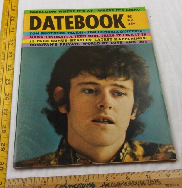 DONOVAN JANIS JOPLIN Jimi Hendrix Mark Lindsay Diana Ross Datebook ...