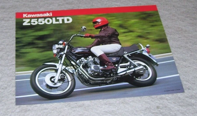 KAWASAKI Z550LTD Z550-C2 Motorcycle Sales Brochure P/N 99943-1184 All-E ...