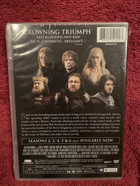 NEW GAME OF Thrones The Complete First Season DVD Sealed HBO Original ...