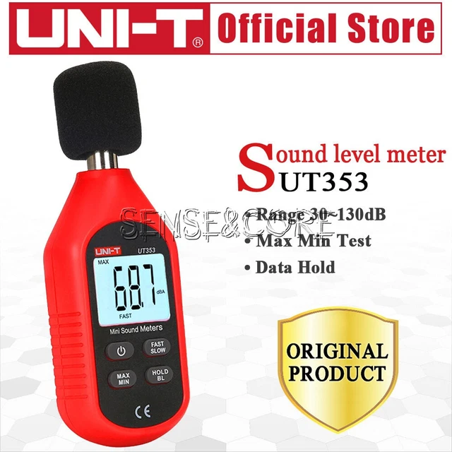 UNI-T UT353 NOISE Measuring Instrument db Meter 30~130dB Mini Audio ...