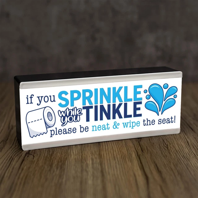 LIGHT UP TOILET Night Light - Fun LED Bathroom Sign – Funny Loo Toilet ...