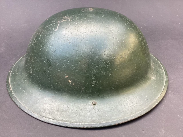ORIGINAL WW2 1940 British brodie helmet with liner & original paint £85 ...