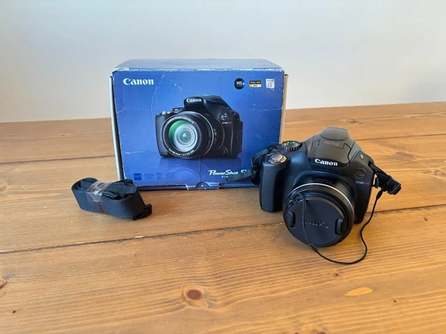CANON POWERSHOT SX40 HS 12.1MP Black 12.1MP Digital Camera With ...