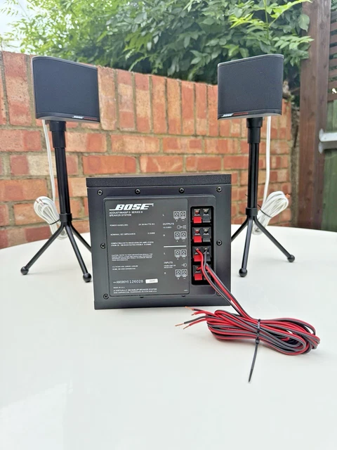 BOSE ACOUSTIMASS 3 Series II Speaker System Black Subwoofer & 2 Cube ...