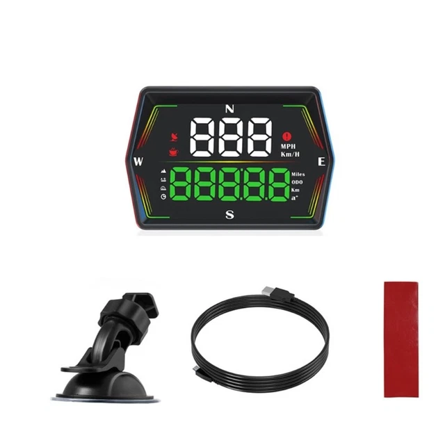 MAP ENABLED VEHICLE Speed Monitor HUD with Automatic Brightness Control ...