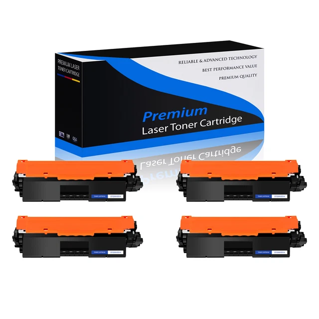 4PK CF230X BK Toner Cartridge for HP 30X LaserJet Pro MFP M227fdn ...
