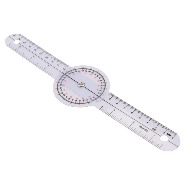 3-PIECE GONIOMETER 6/8/12 Inch Occupational Therapy Protractor Tool2534 ...