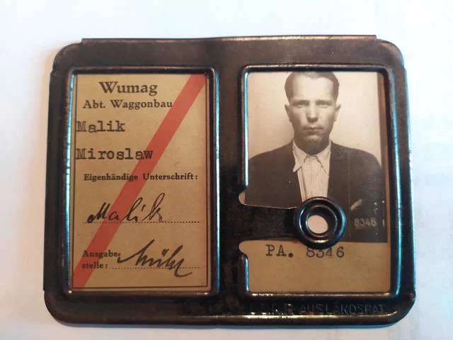 RAHMEN AUSWEIS - Security ID card - WW2 - REICH Travailleurs forçés ...