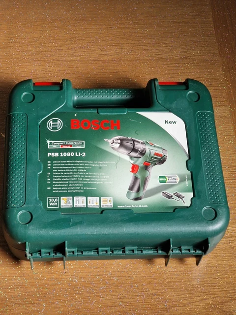 BOSCH PSB 1080 LI-2 cordless electric drill integrated battery Read ...