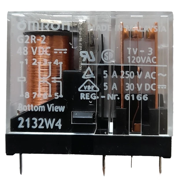 WORCESTER JUNIOR 24I Replacement Relay Omron G2R-2 48v coil £9.40 ...