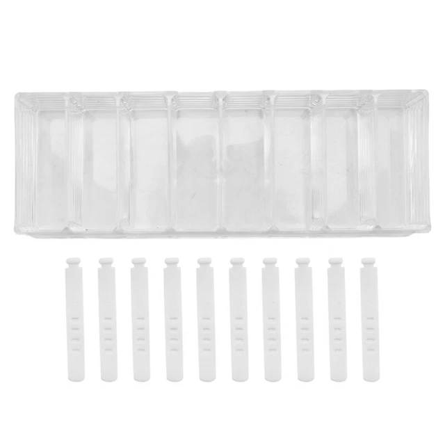 PLASTIC CABLE MANAGEMENT Box 8 Compartments with 10 Cable Ties ...