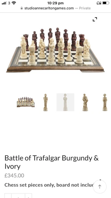 STUDIO ANNE CARLTON Battle of Trafalgar -Full Chess Set - Unused £60.00 ...