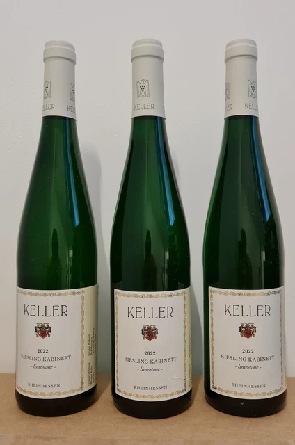 KLAUS PETER KELLER 3 Flaschen Riesling Limestone Kabinett 2022 EUR 75 ...