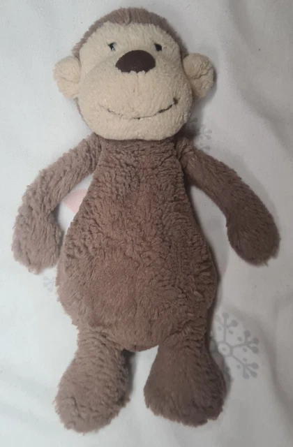 JELLYCAT SMALL BASHFUL Monkey Brown Soft Plush Toy 8" retired £26.70 ...