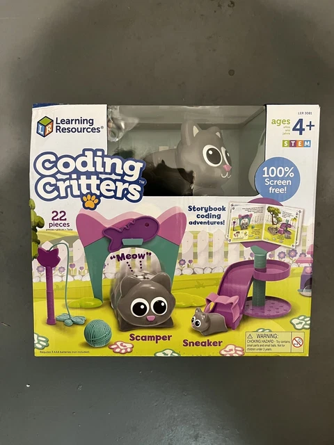 LEARNING RESOURCES CODING Critters Cat Scamper - BRAND NEW DAMAGED BOX £30.00 - PicClick UK