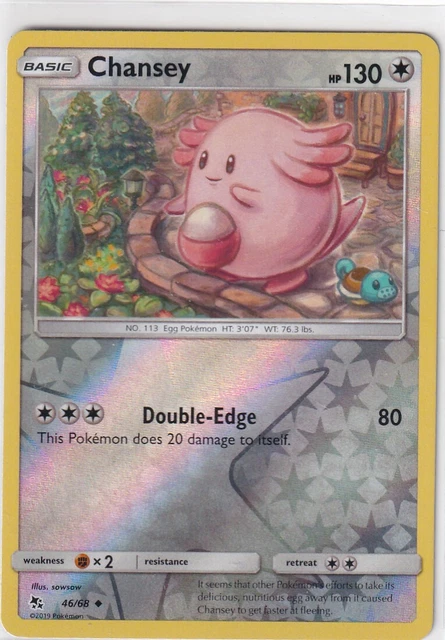 POKEMON MAPPA HIDDEN Fates No. 46/68 Chansey Reverse Holo Inglese EUR 1 ...