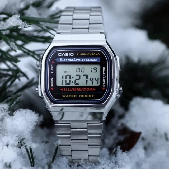 CASIO RETRO CLASSIC Unisex Digital Steel Bracelet Watch A168WR AlarmChrono £8.57 - PicClick UK