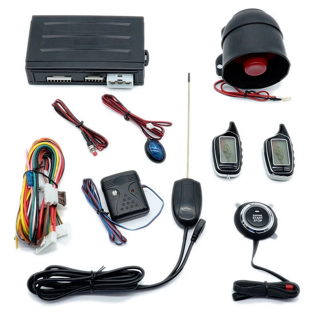 UNIVERSAL TWO-WAY CAR Alarm Remote Autostart Control Anti-theft ...