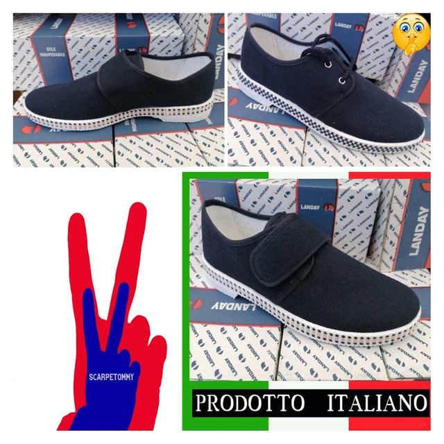 SCARPE UOMO MOCASSINO STRINGATE IN TELA MADE IN ITALY pantofole comode ...