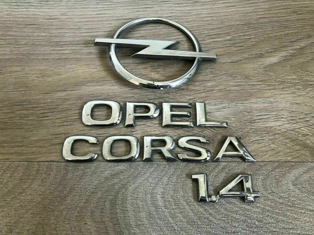 MONOGRAMMES INSIGNES LOGOS badges emblèmes sigles OPEL CORSA 1.4 EUR 24 ...