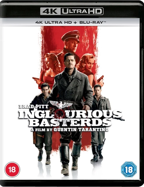 INGLOURIOUS BASTERDS 4K Uhd Blu-Ray Bradd Pitt Quentin Tarantino New ...