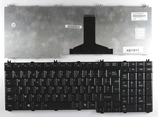 LAYOUT FRANÇAISE NOIR Clavier Pour Toshiba Satellite P305D-S8904 EUR 92 ...