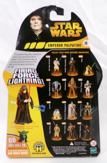 STAR WARS ROTS Emperador Palpatine Disparo Force Rayo 3.75" Figura ...