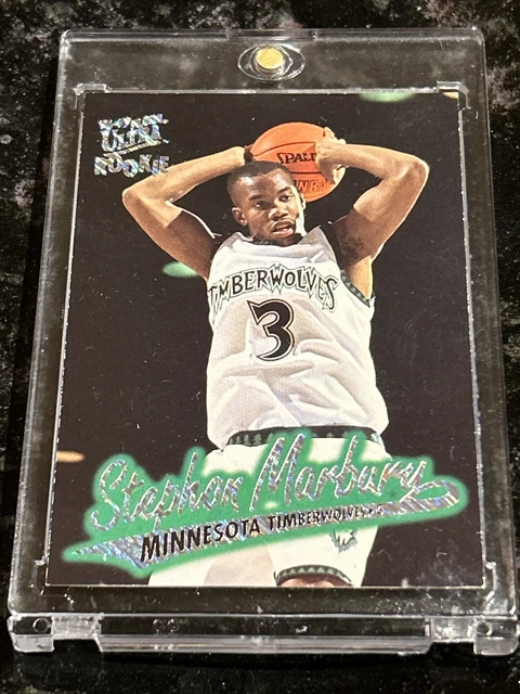 1996-97 ULTRA PLATINE Medallion Stephon Marbury RC RARE recrue # P66 ...