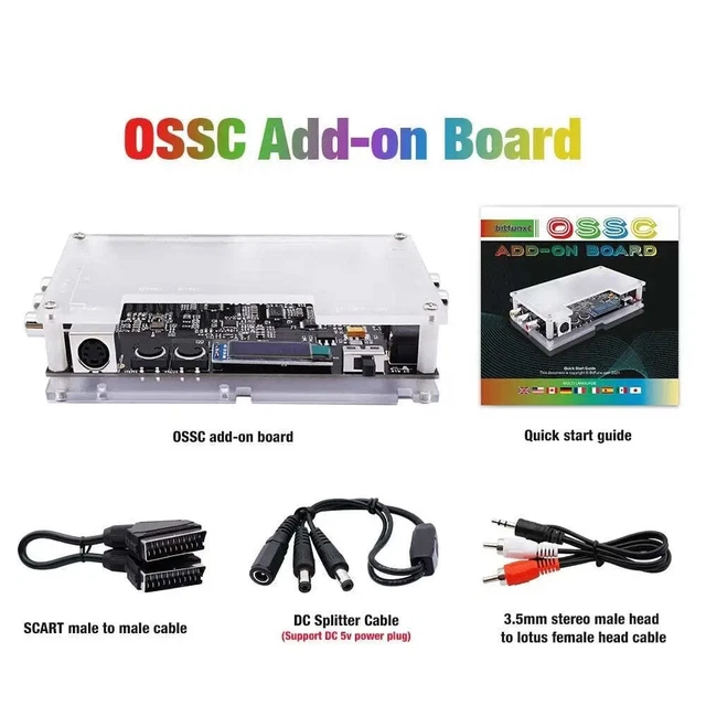 OSSC ADD-ON BOARD Linedouble and Smoothing Mode with Composite and S ...
