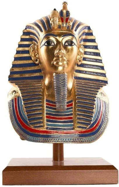 THE GOLDEN MASK statue of King Tutankhamun from Treasures of Egypt 155 ...