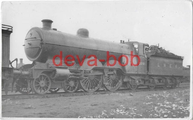RAILWAY PHOTO LNER C1 3281 Grantham Shed GNR Ivatt Atlantic Loco Great ...