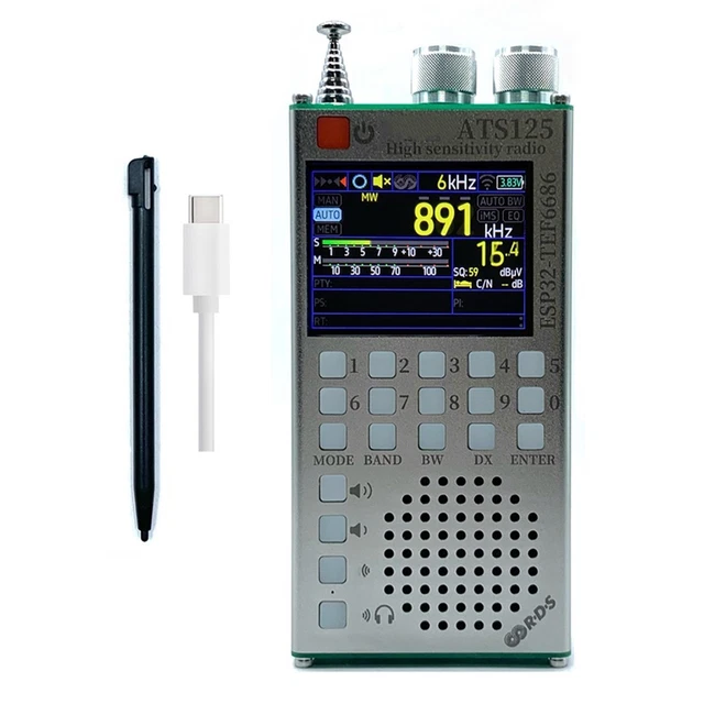 WIRELESS RECEIVER ATS125 with TEF6686 Chip and Touch Screen ...