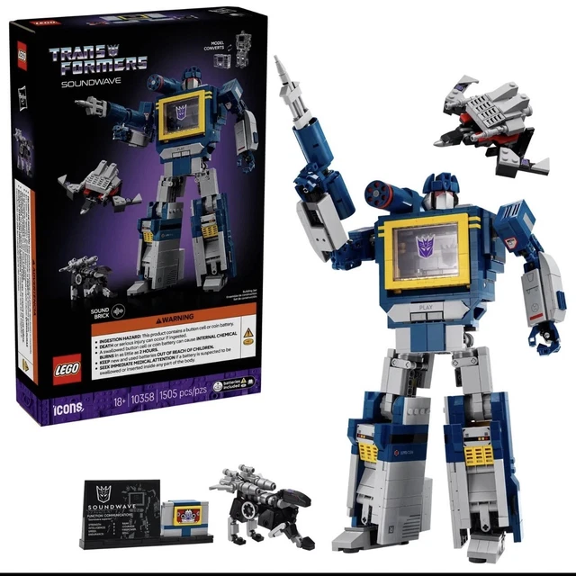 LEGO ICONS TRANSFORMERS: Soundwave 10358 £146.30 - PicClick UK