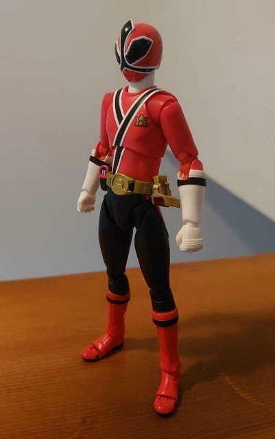 POWER RANGERS SAMOURAÏ Sentai Shinkenger S.H.Figurines Shinken Rouge ...