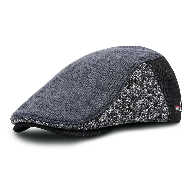 WINTER TWEED FLAT Cap - Newsboy Hat Warm Flat Cap Ivy Cap Trendy Beret ...