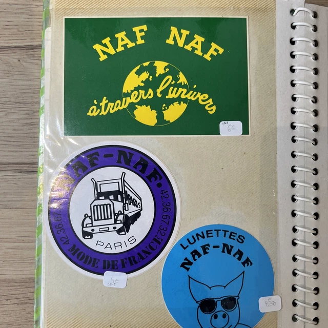 LOT DE 3 Autocollant Publicitaire NAF-NAF- Rare,(1980) EUR 5,90 ...