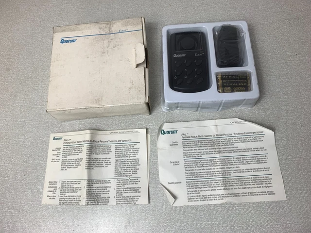 PERSONAL ATTACK ALARM Quorum - PAAL II Portable Safety Alarm Security £ ...