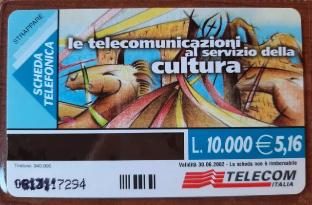 SCHEDA TELEFONICA LIRE 10.000 Sagra San Costantino S'ardia G 1227 Cvgs ...