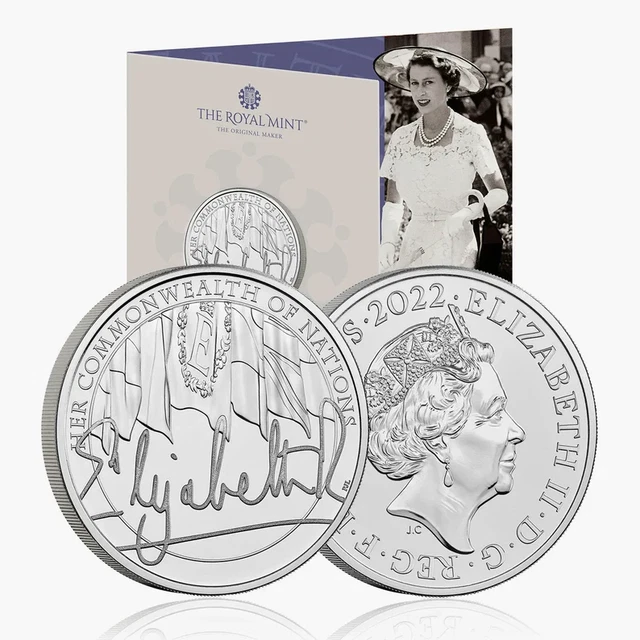 2022 ROYAL MINT The Queen's Reign The Commonwealth £5 Brilliant ...
